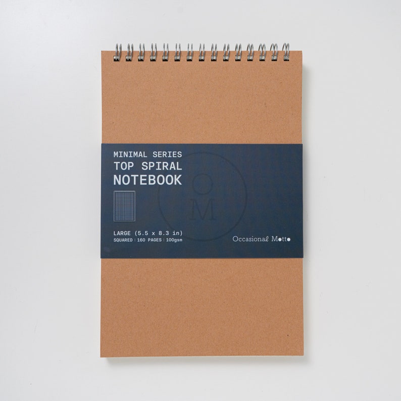 Top Spiral Kraft Notepad 160 Pages 80 Sheets 100 Gsm - Etsy