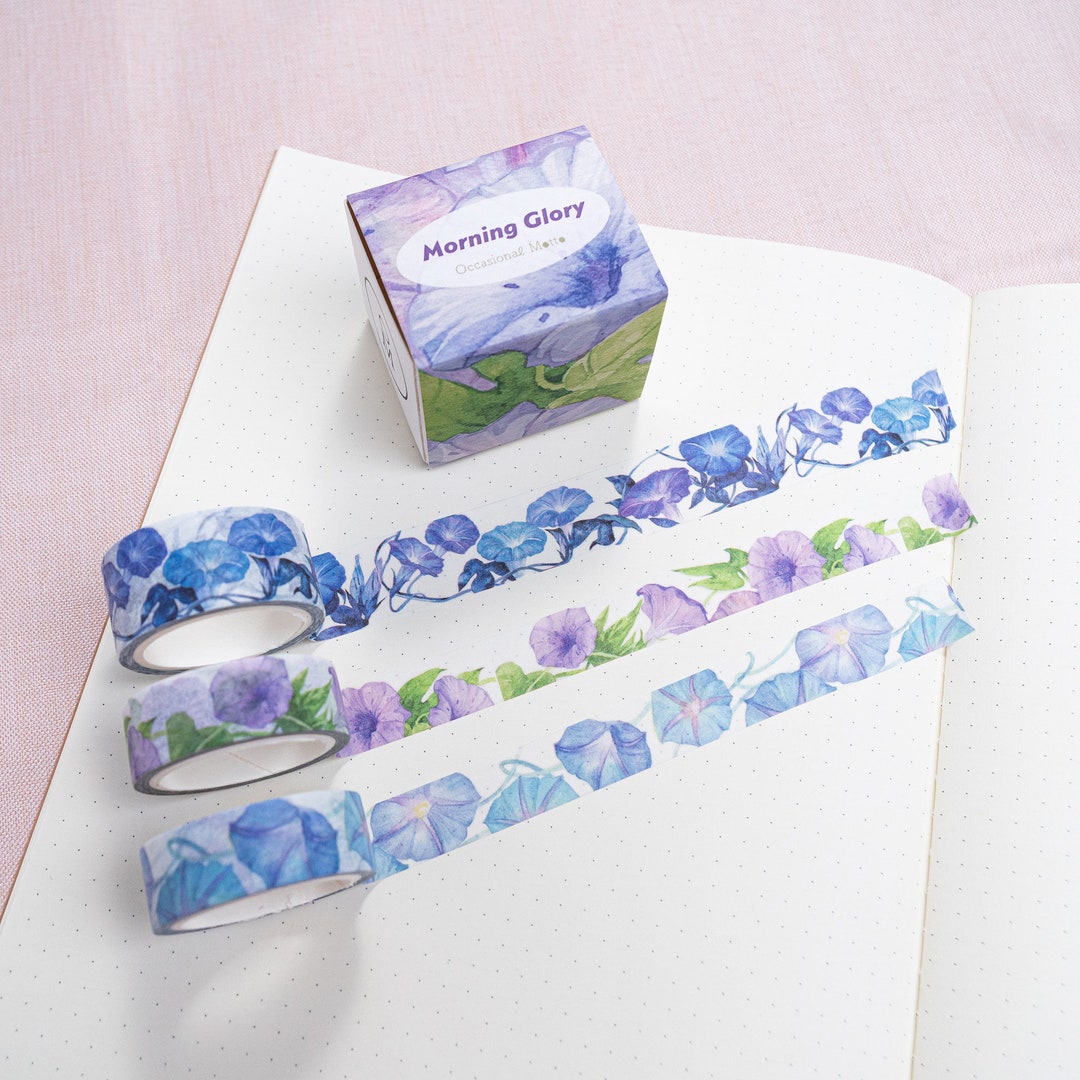 3 Rolls Floral Charm Washi Tape Set | 15mm & 20mm Width | 5 Meters ...