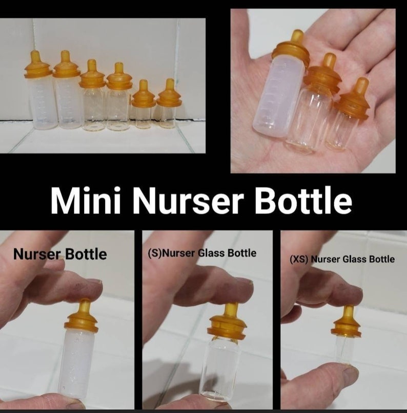 Miniature Baby Nurser Bottles or Pacifiers (sold Seperatly) Doll Not ...