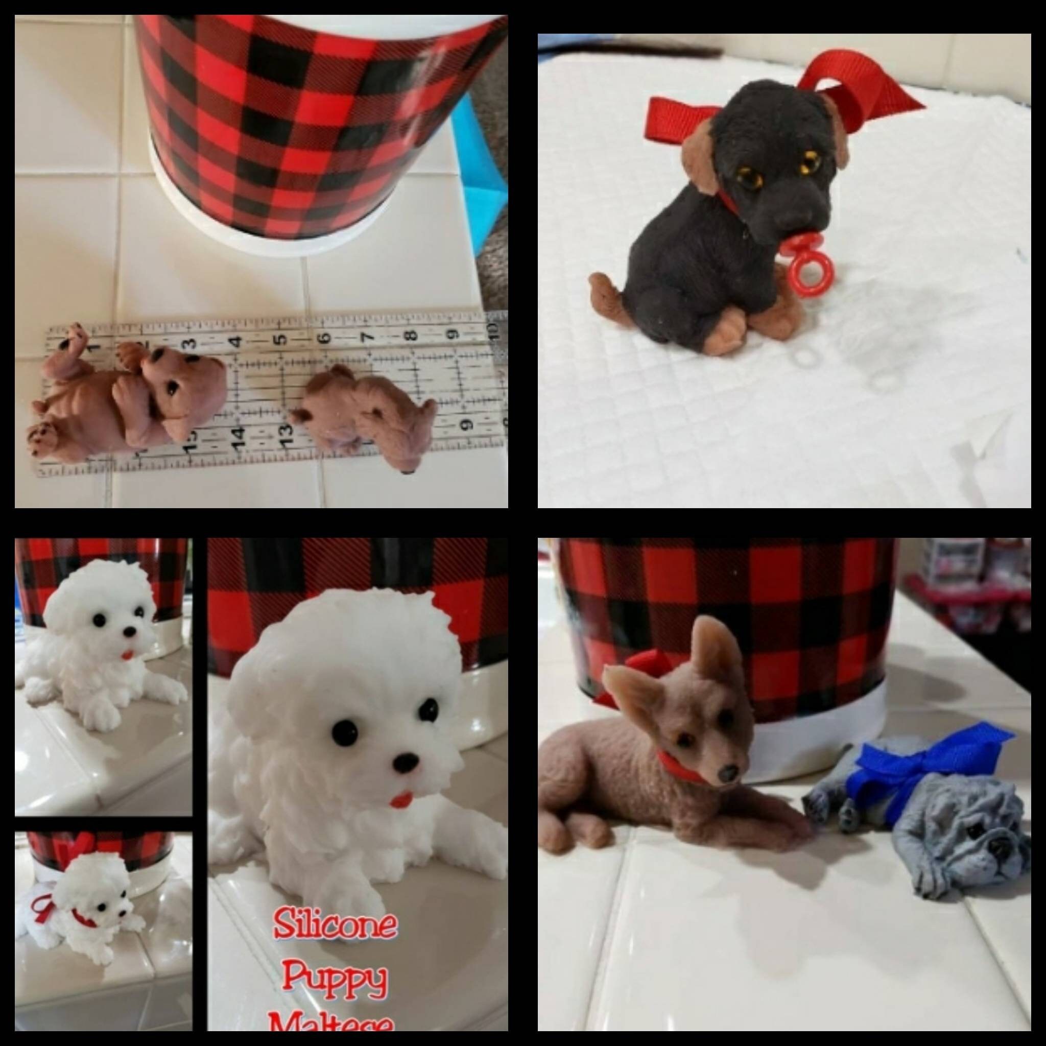 Full Silicone Miniature Puppies Chihuahuashar Pei or Pug | Etsy