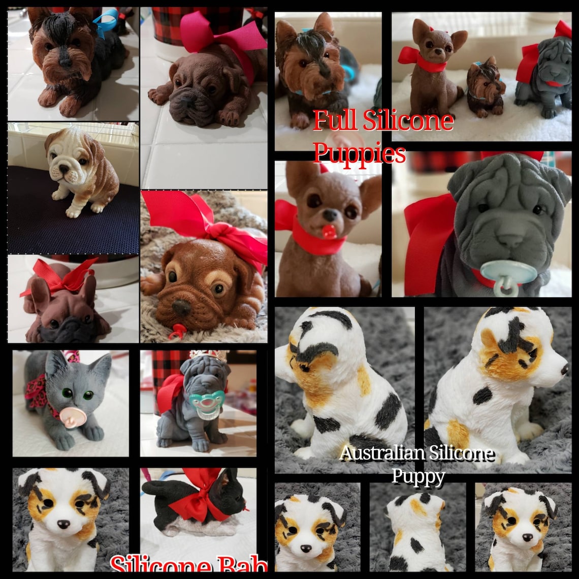 Full Silicone Puppies Several Puppy Breeds To Choose | Etsy