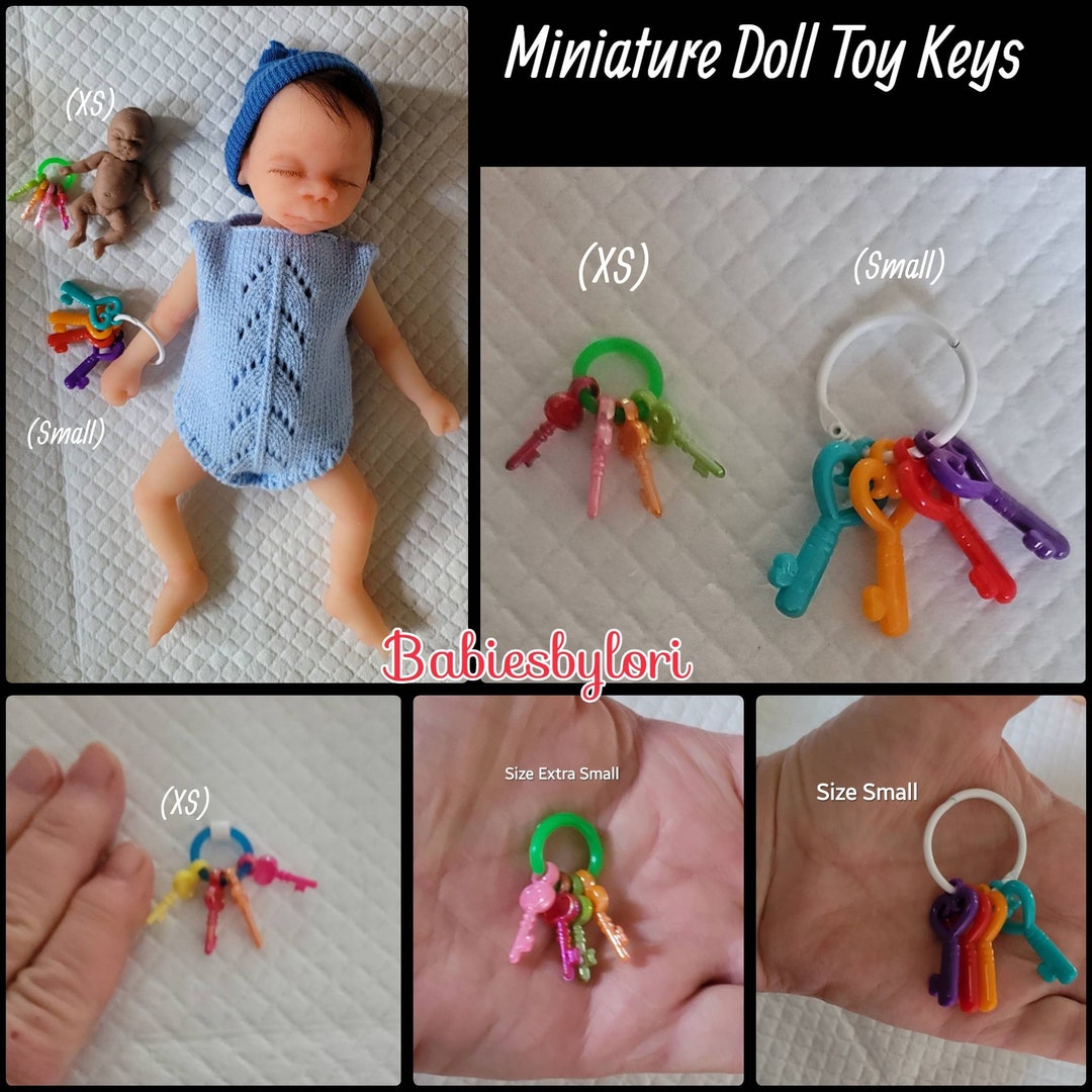Miniature Toy Keys, Great for Dolls. Two Sizes Available Seperatly ...