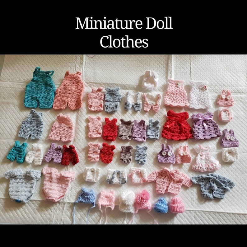 Miniature Baby Clothes & Accessories. sold Seperatly - Etsy