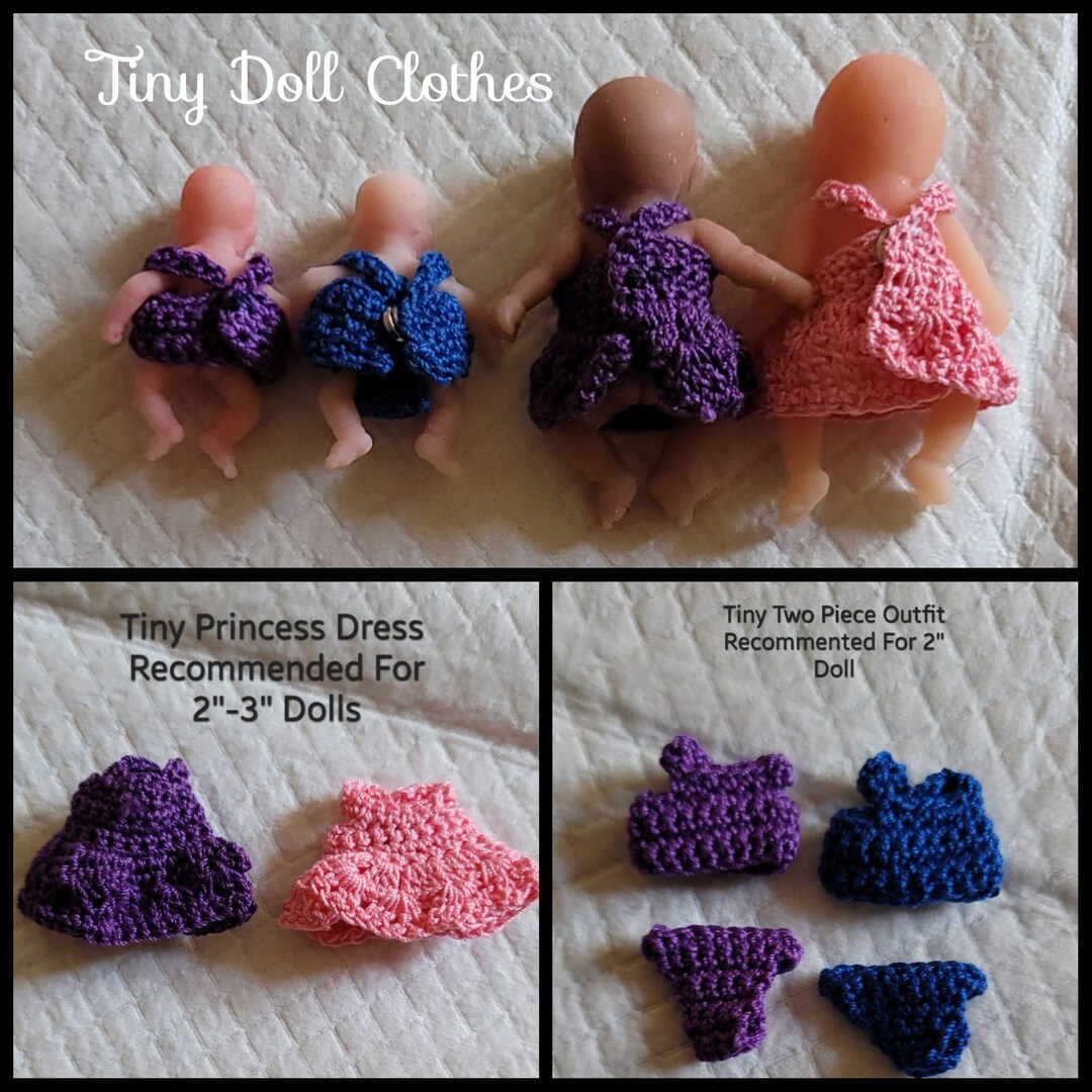 Miniature Baby Tiny Princess Dress Dresses or Two Piece Outfit for 2 ...