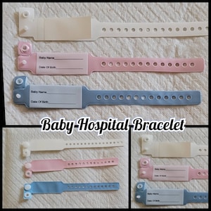 Hospital ID Bands, Newborn or Micro Preemie NICU Blanket,unbilical Cord ...