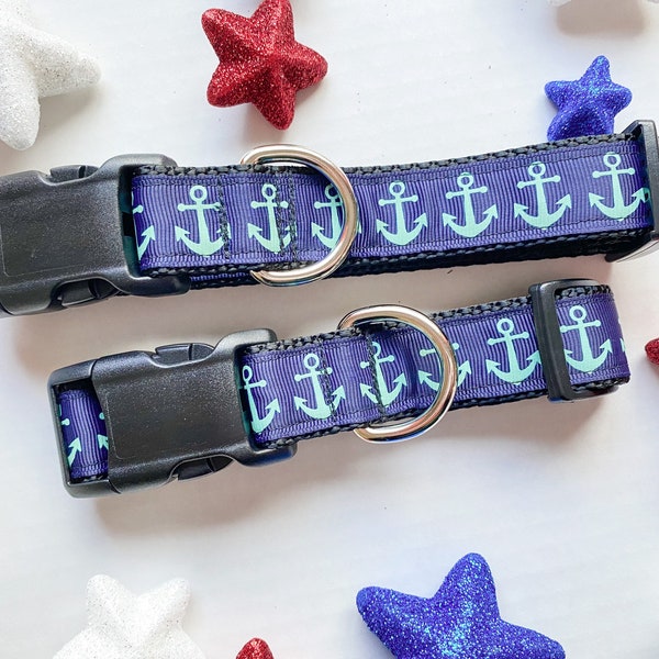 Nautical Dog Collar - Etsy