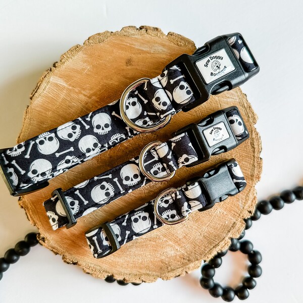 Skull Dog Collar - Etsy