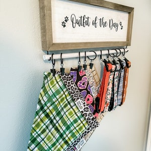Dog Bandana Holder, Pet Bandana Organizer, Dog Clothing Organizer, Dog ...