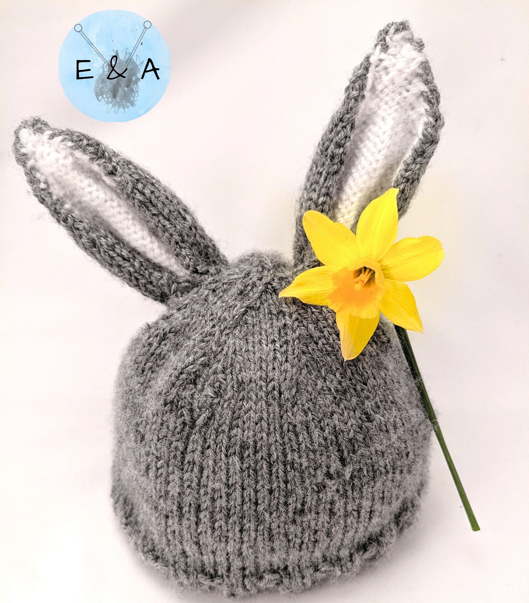 Baby Rabbit Hand Knitted Hat Bunny Ears Hat Newborn, Toddler Easter ...
