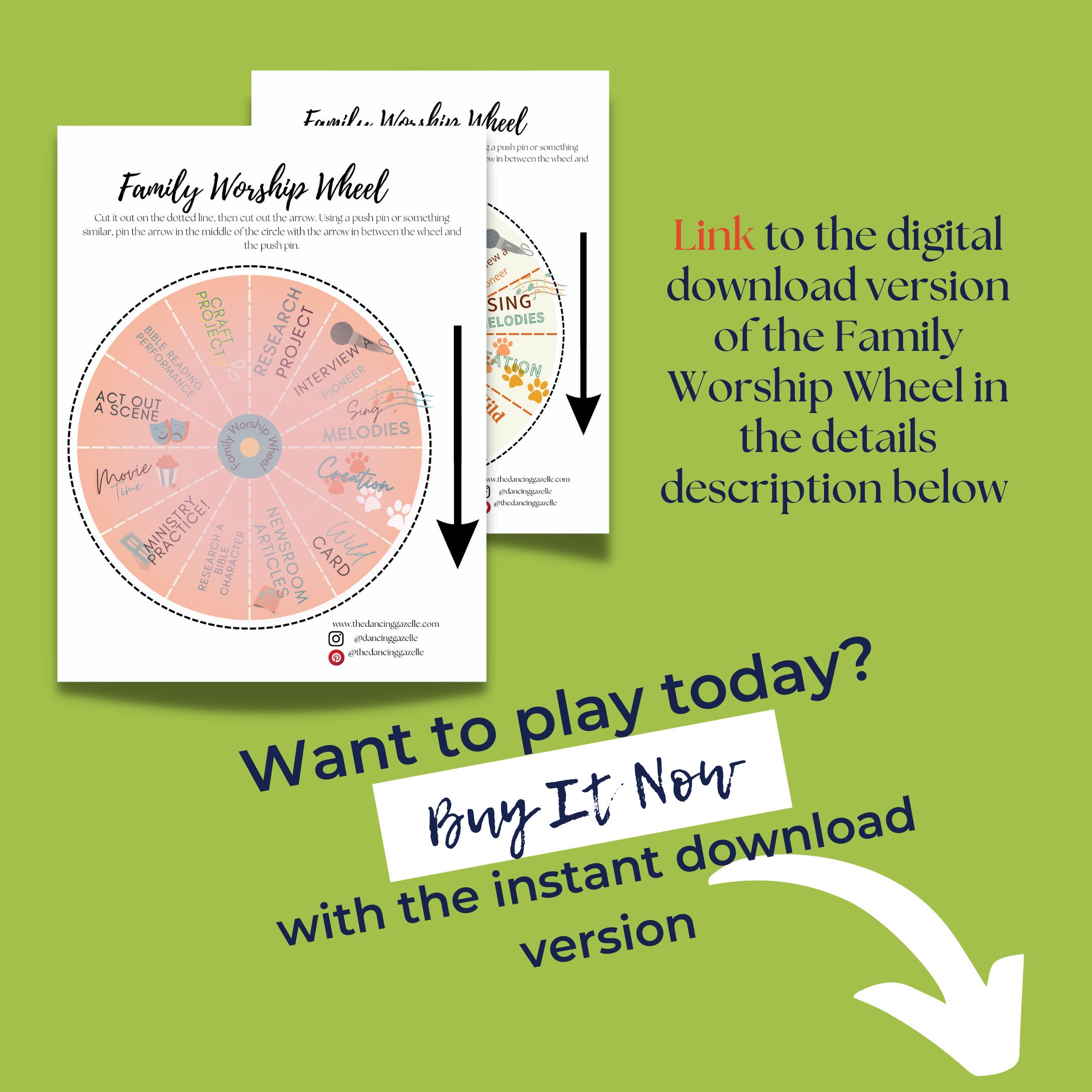 JW Family Worship Wheel | Jw Gifts | JW Family Worship Ideas | JW Games ...