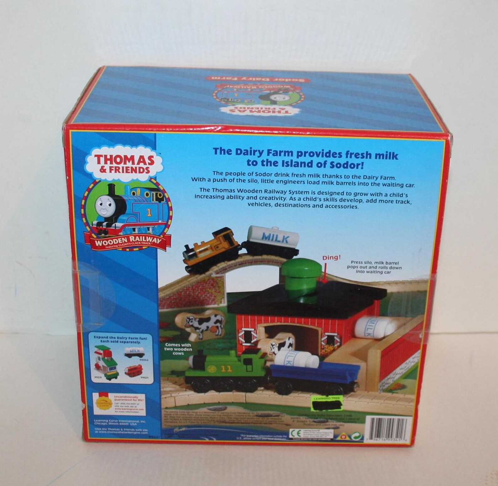Thomas the Tank Engine & Friends Sodor Dairy Farm Wooden Railway Trains ...