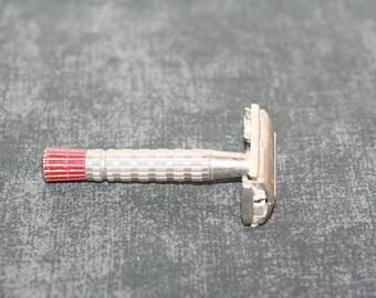 1951 Gillette black TIP Aluminum Handle Super Speed Vintage Safety ...