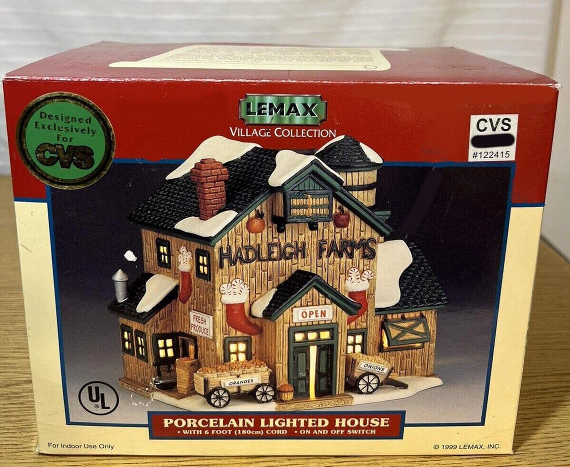 Lemax Hadleigh Farm Christmas Lighted Porcelain Building - Etsy