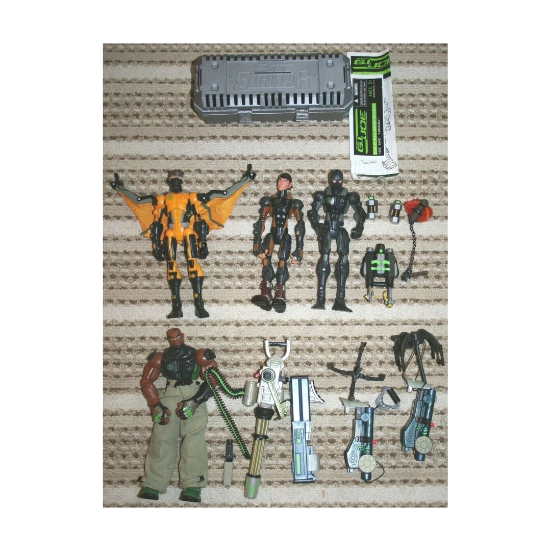 GI Joe Sigma 6 Hasbro Action Figures W Accessories Bundle Lot of 13 - Etsy