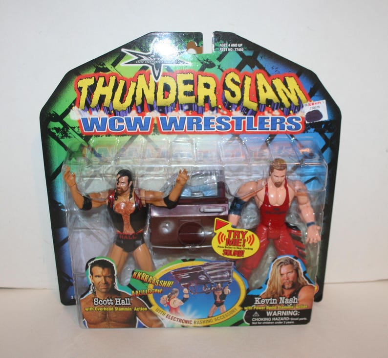 WCW Scott Hall & Kevin Nash Thunderslam Wrestling Action Figures (2000 ...