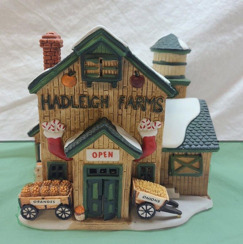 Lemax Hadleigh Farm Christmas Lighted Porcelain Building - Etsy