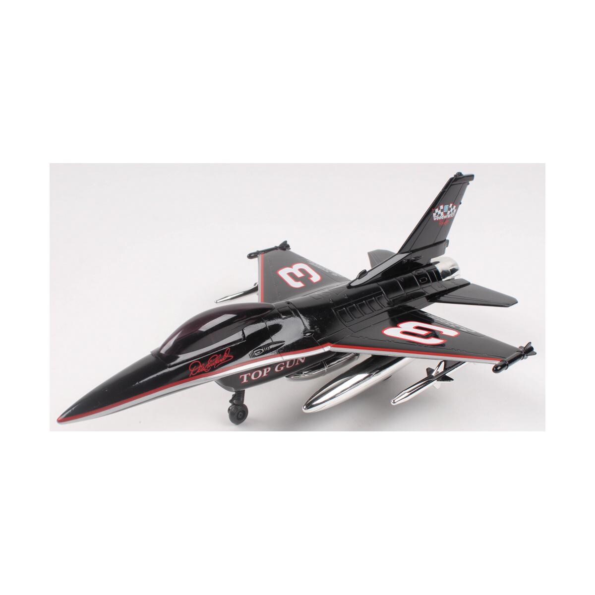 Dale Earnhardt Limited Edition F-16 Falcon Jet Die Cast Bank 1:32 Scale ...