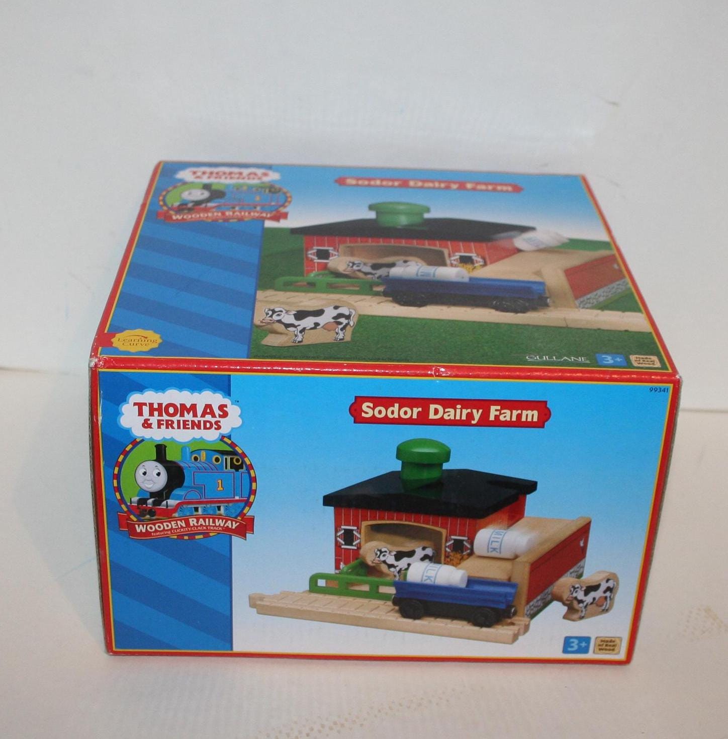 Thomas the Tank Engine & Friends Sodor Dairy Farm Wooden Railway Trains ...