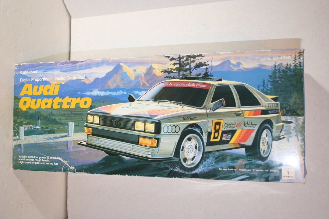 Vintage Radio Shack Audi Quattro RC Car Remote Control SCALE - Etsy