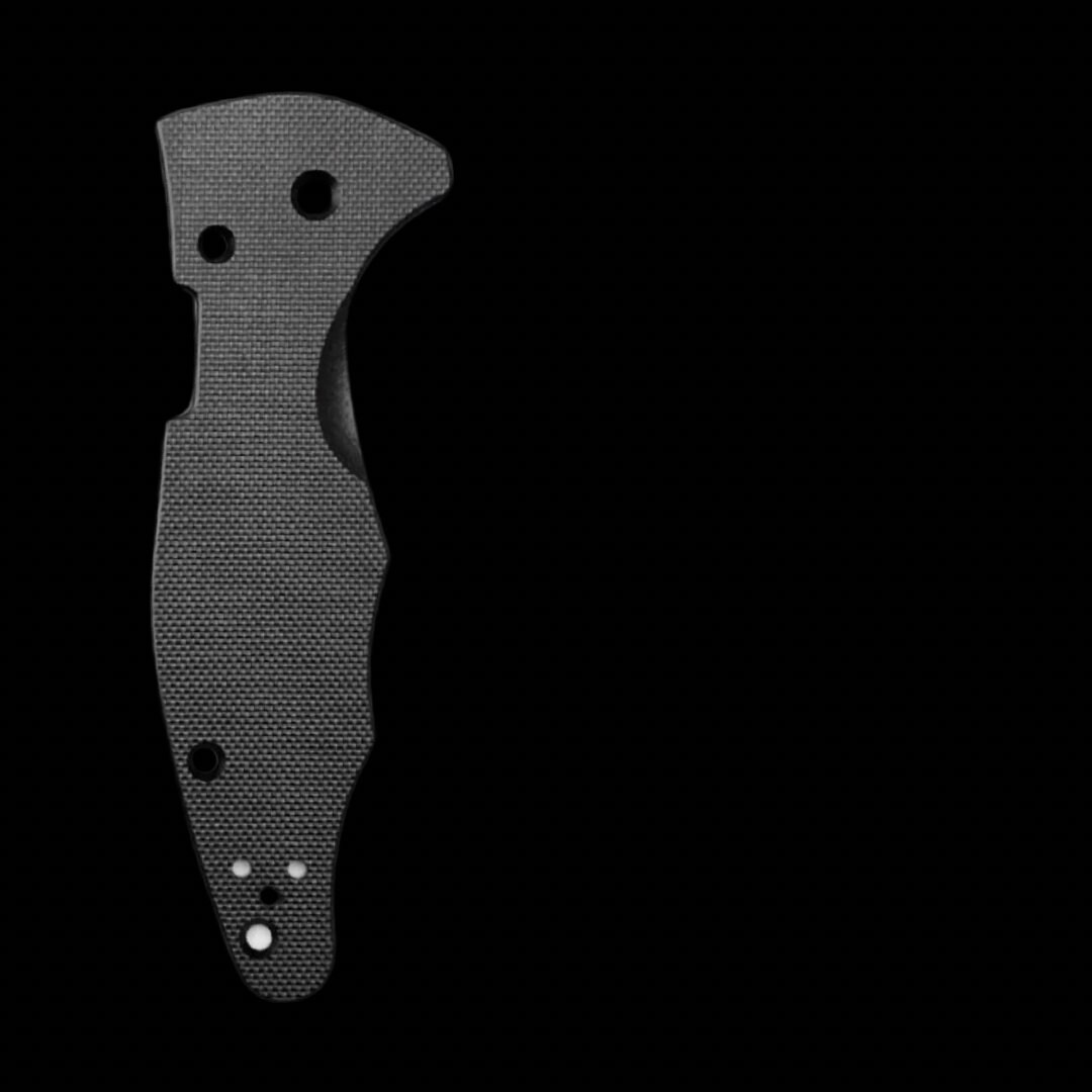Spyderco Yojimbo 2 Replacement Scale Set / BLACK G-10 Original Series ...