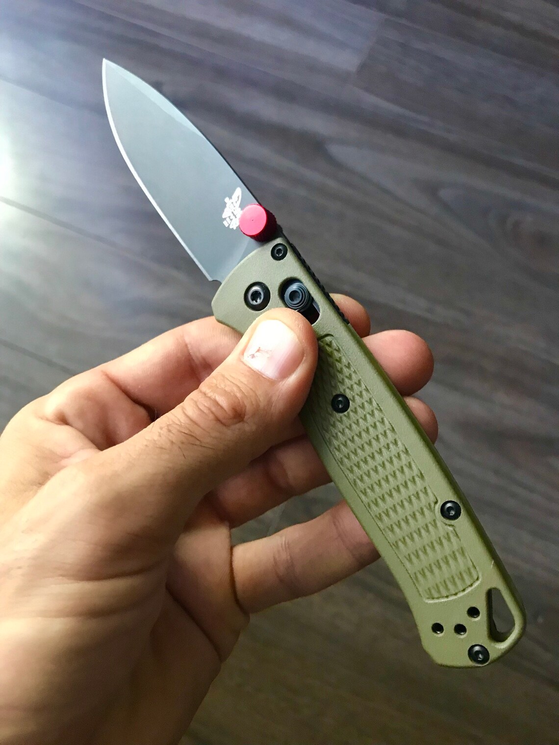 Benchmade Bugout CUSTOM Big Red Thumb Stud | Etsy