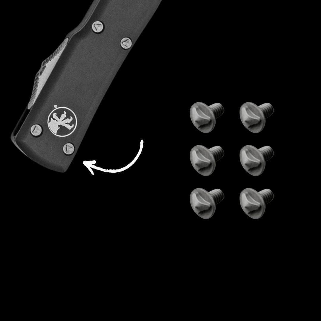 Microtech UTX-85 + Ultratech Scale Screws / Matte Silver TITANIUM / 6x ...