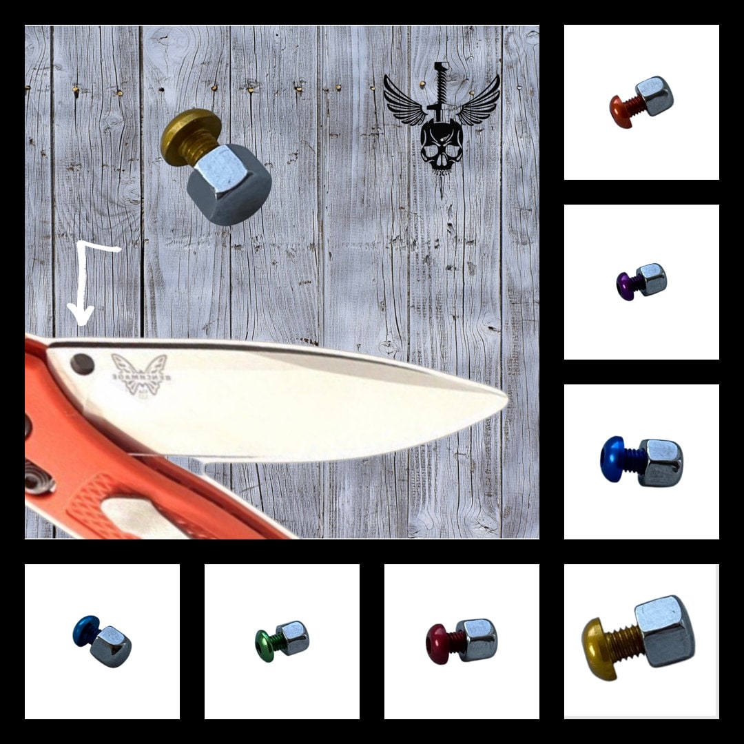 Benchmade Mini Barrage Thumb Stud Custom Colour Back Cap Thumb Stud EDC ...