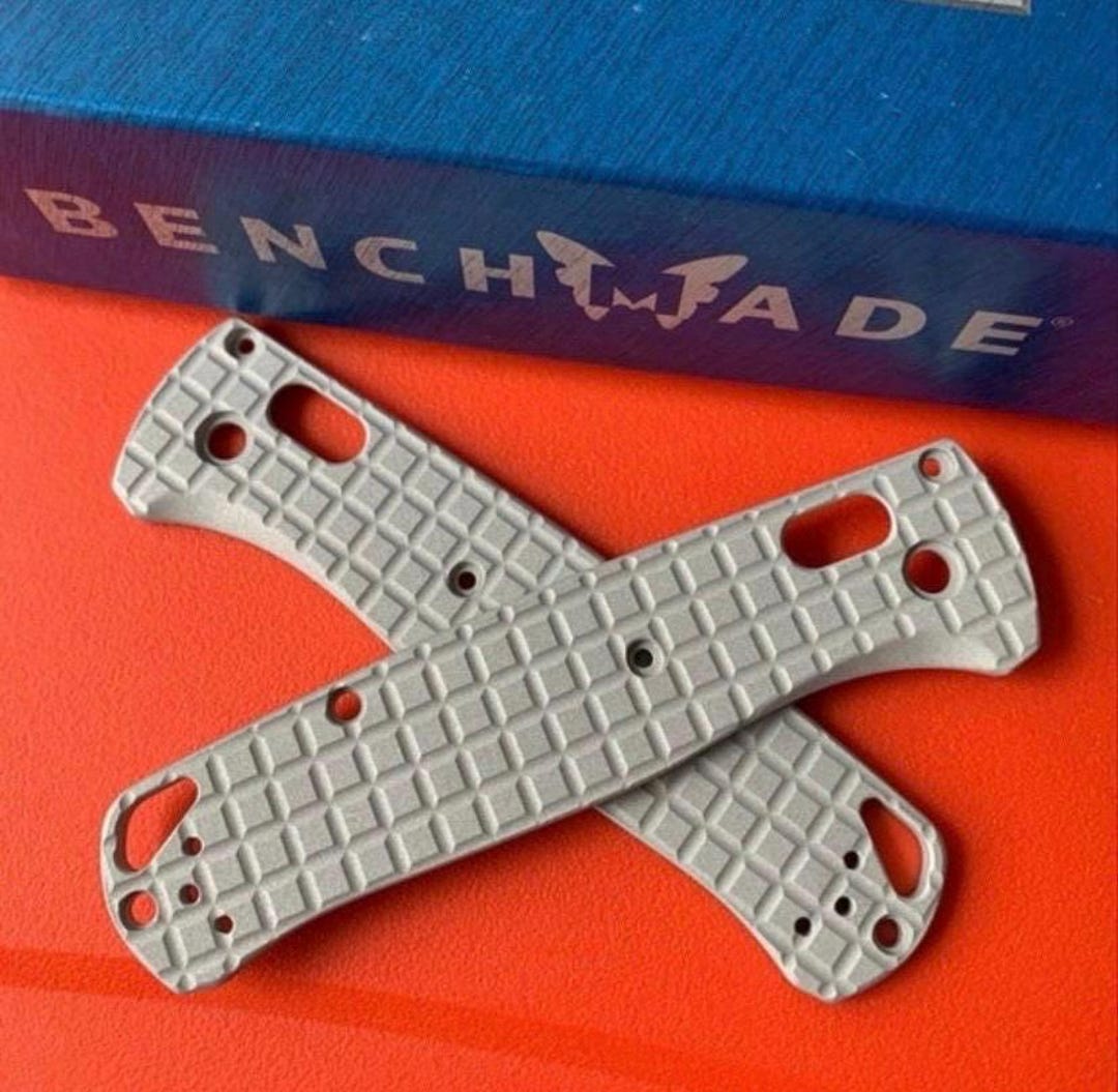 Benchmade Bugout 535 Replacement Scale Kit / SILVER Metal Fragged ...