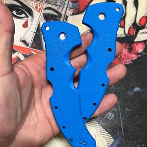 COLD STEEL Recon 1 Replacement Scale Kit / Blue G-10 Original Series ...