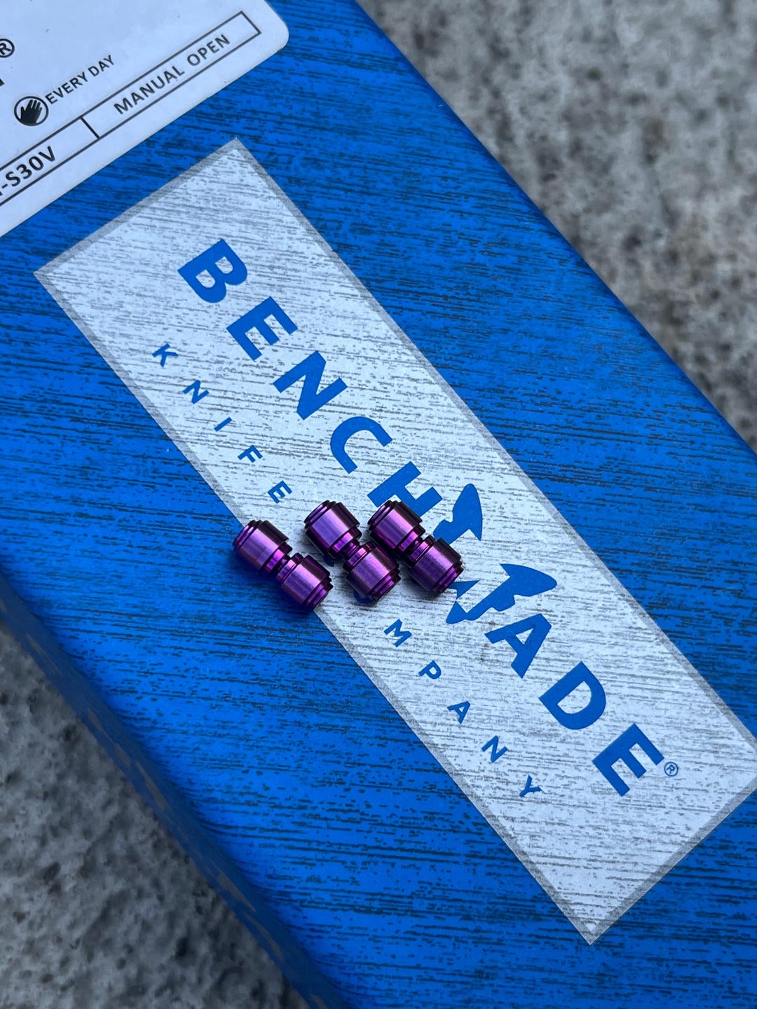 Fits Benchmade Bugout Models / 1x OG Thumb Stud • Anodized Titanium ...