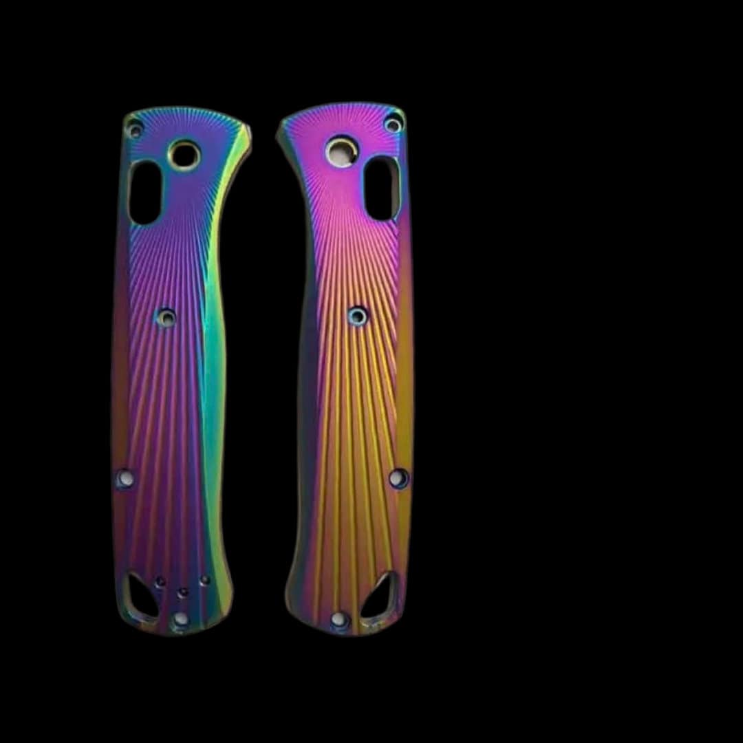 Benchmade Bugout 535 Replacement Scale Kit / TITANIUM Rainbow Lined ...