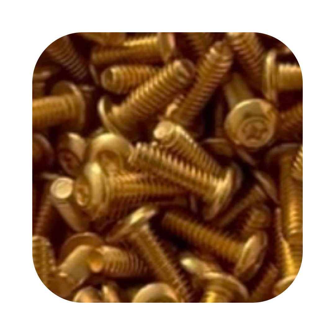 2-56 Tread 1/4 Length • GOLD Plated Torx Screws Made in USA Replacement ...