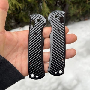 Benchmade Griptilian (large) Scale Set / Black Metal Lined Finish ...