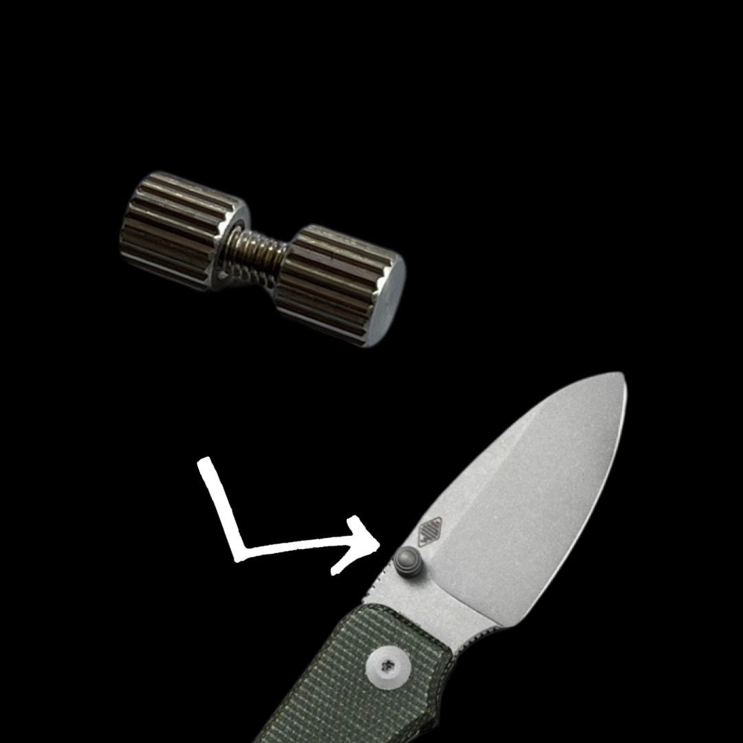 CIVIVI Knives Models Thumb Stud / Custom Silver Double Grind Thumb Stud ...