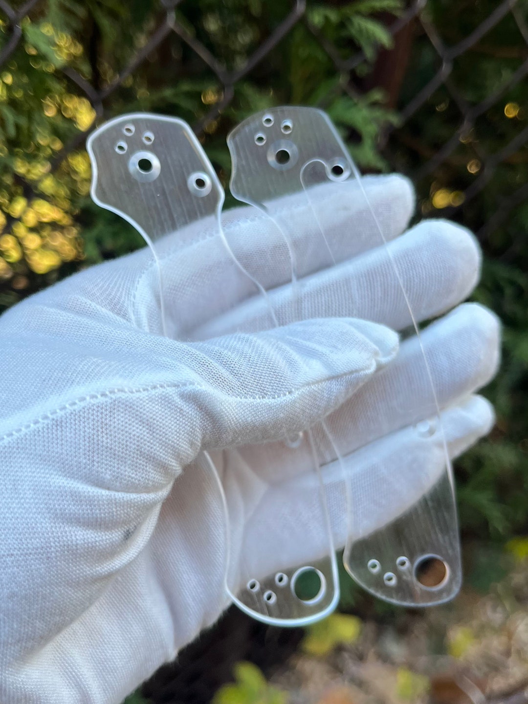 Spyderco Paramilitary 2 Replacement Scale Kit / CRYSTAL Clear Smooth ...