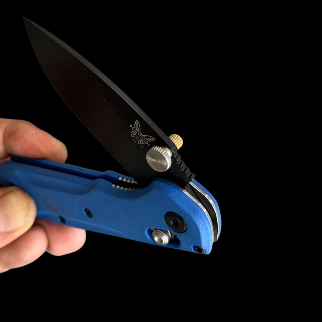 Benchmade Mini Freek Thumb Stud Custom Double Brass Back TF Thumb Stud ...