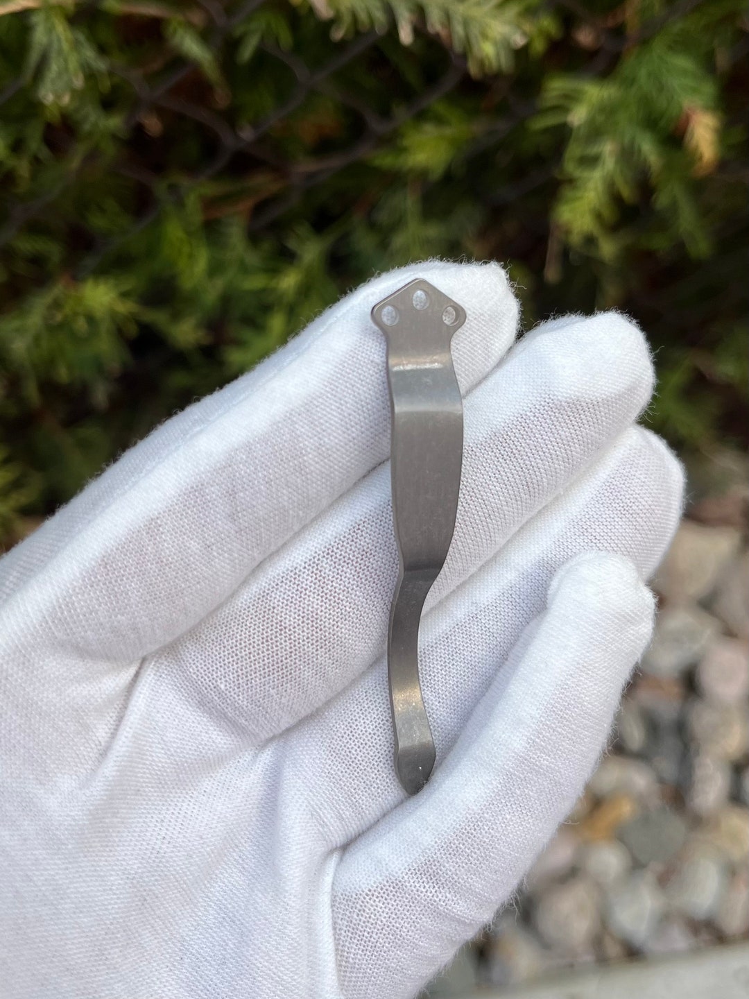 Emerson Models - 1x RAW Titanium Pocket Clip • Emerson Models Listed - Etsy