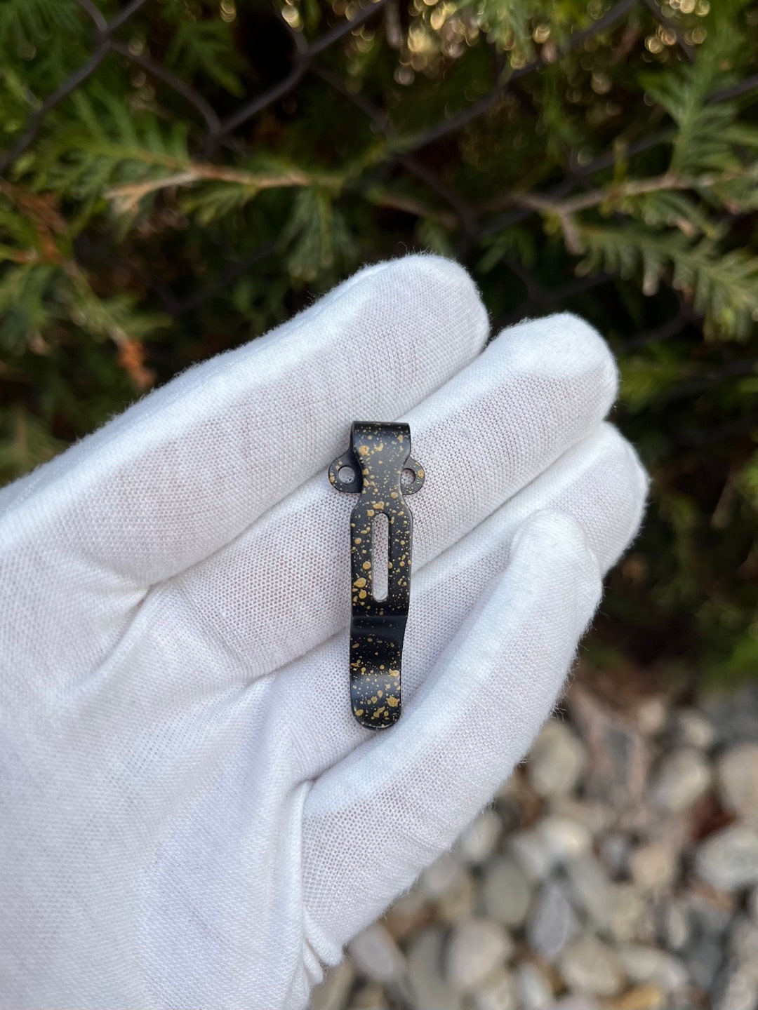 Fits Benchmade Models - 1x Spotted GOLD Replacement Pocket Clip • Short ...