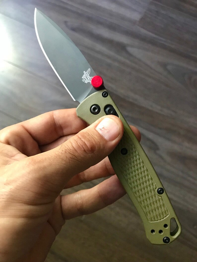Benchmade Bugout CUSTOM Big Red Thumb Stud | Etsy