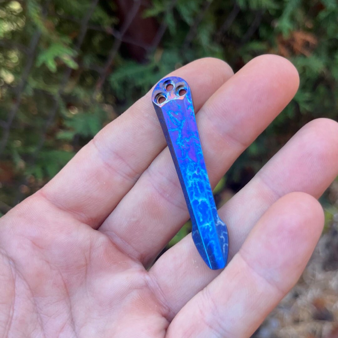 Spyderco Models PM2 PM3 • 1x Replacement Pocket Clip • CNC Titanium ...