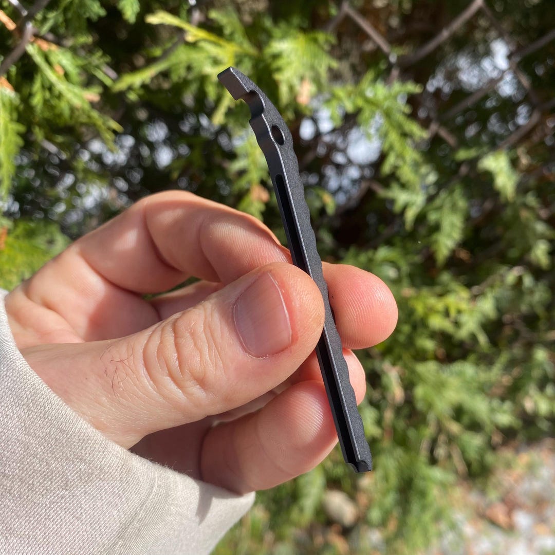 TITANIUM Backspacer for Chris Reeve Small Sebenza 21 + Small Sebenza 31 ...