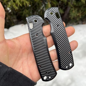 Benchmade Griptilian (large) Scale Set / Black Metal Lined Finish ...