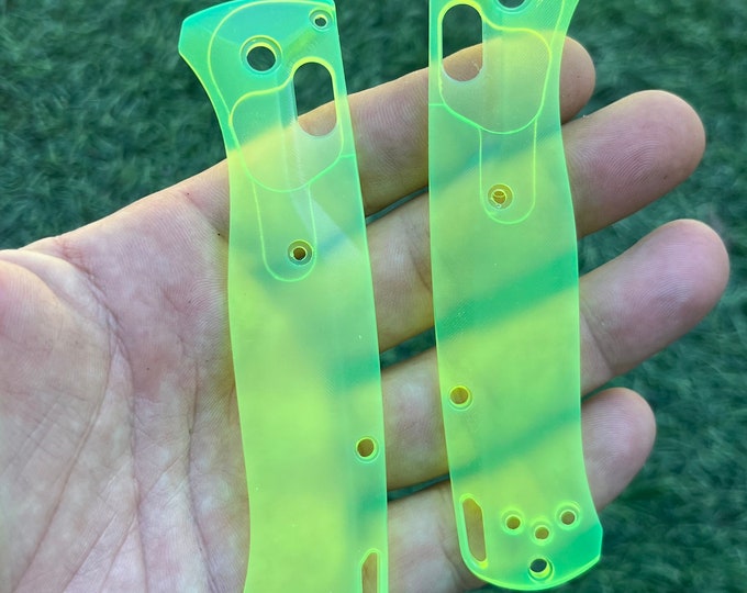 Benchmade Bugout 535 Replacement Scale Kit / Clear GREEN / Benchmade ...