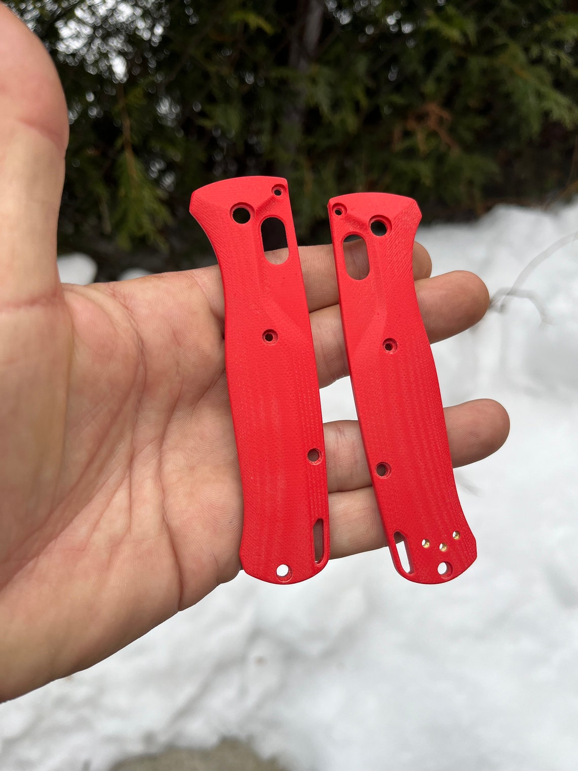Benchmade Bugout 535 Replacement Scale Kit RED G-10 Original Series CNC ...