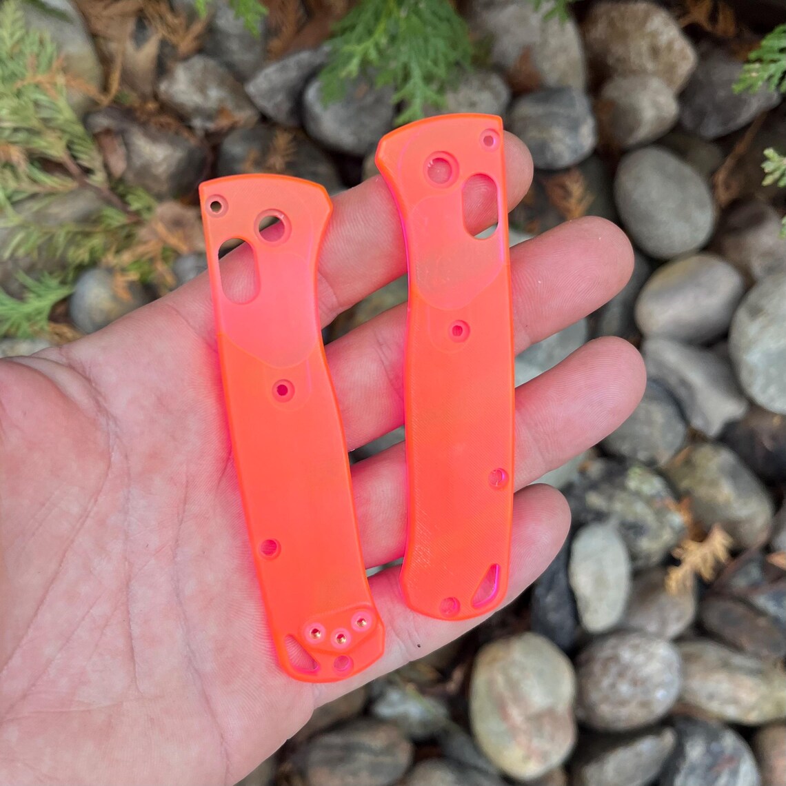 Fits Benchmade MINI Bugout Replacement Clear NEON Scale Kit / Benchmade ...