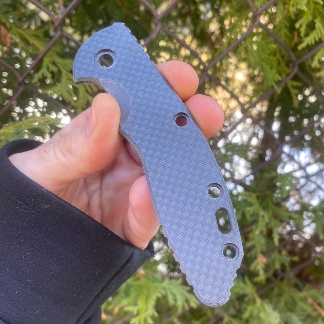 Fits Hinderer XM-18 3.5” Replacement Scale / CARBON Fibre 3K / XM-18 3. ...