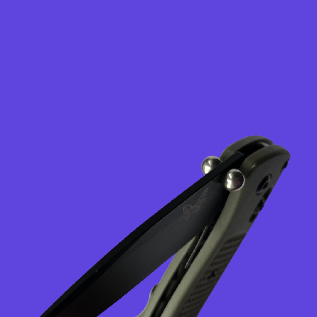 Benchmade Mini Bugout Thumb Stud Custom Double Silver Ball Thumb Stud ...