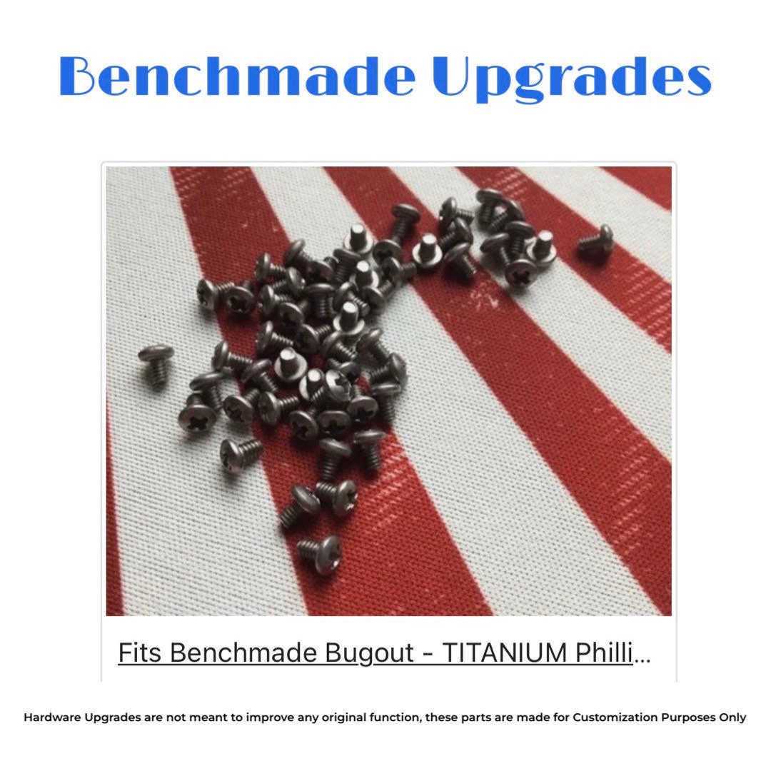 Benchmade 8x Replacement Small Scale Screws • Silver Titanium Phillips ...