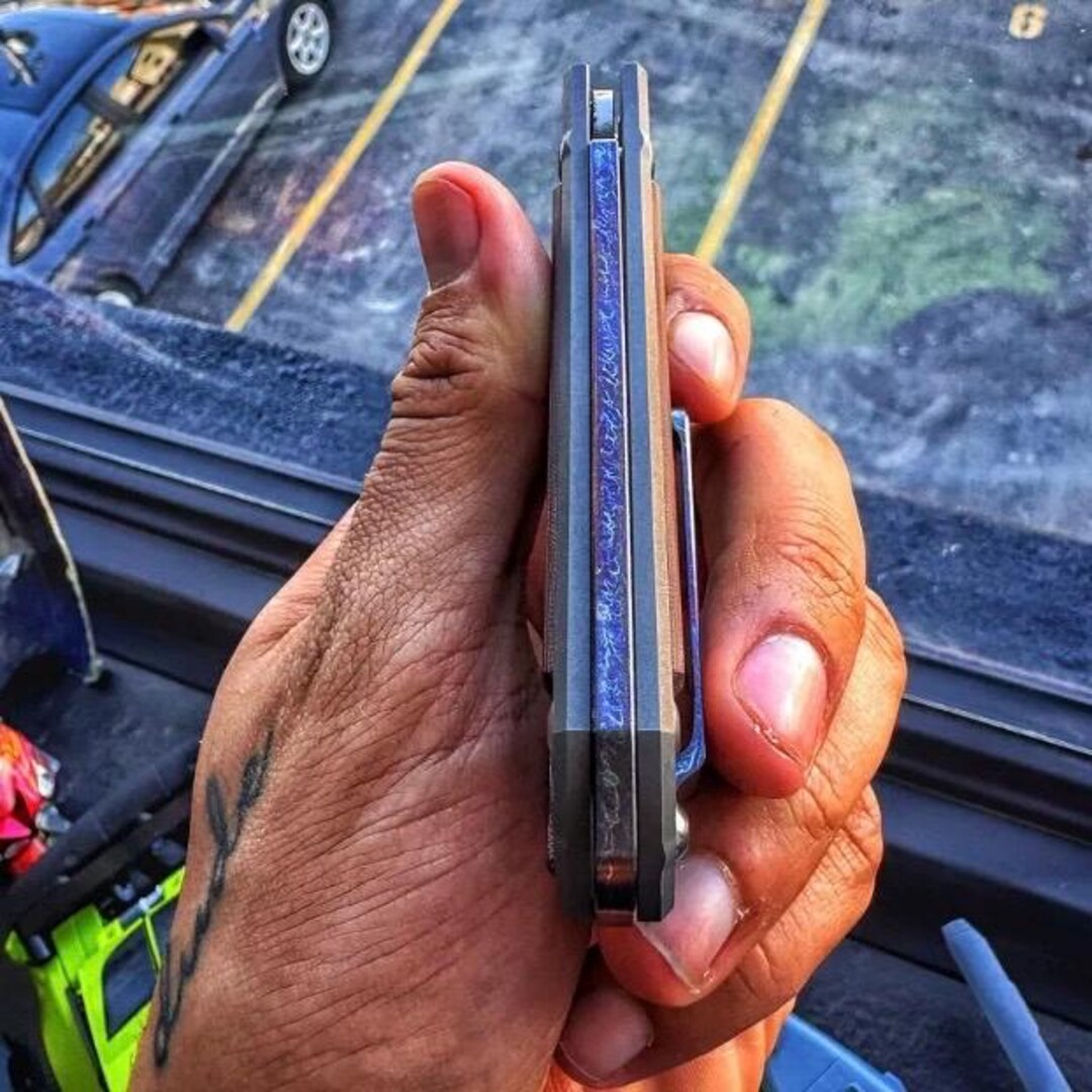 TITANIUM Backspacer for Chris Reeve Large Sebenza 21 + Large Sebenza 31 ...