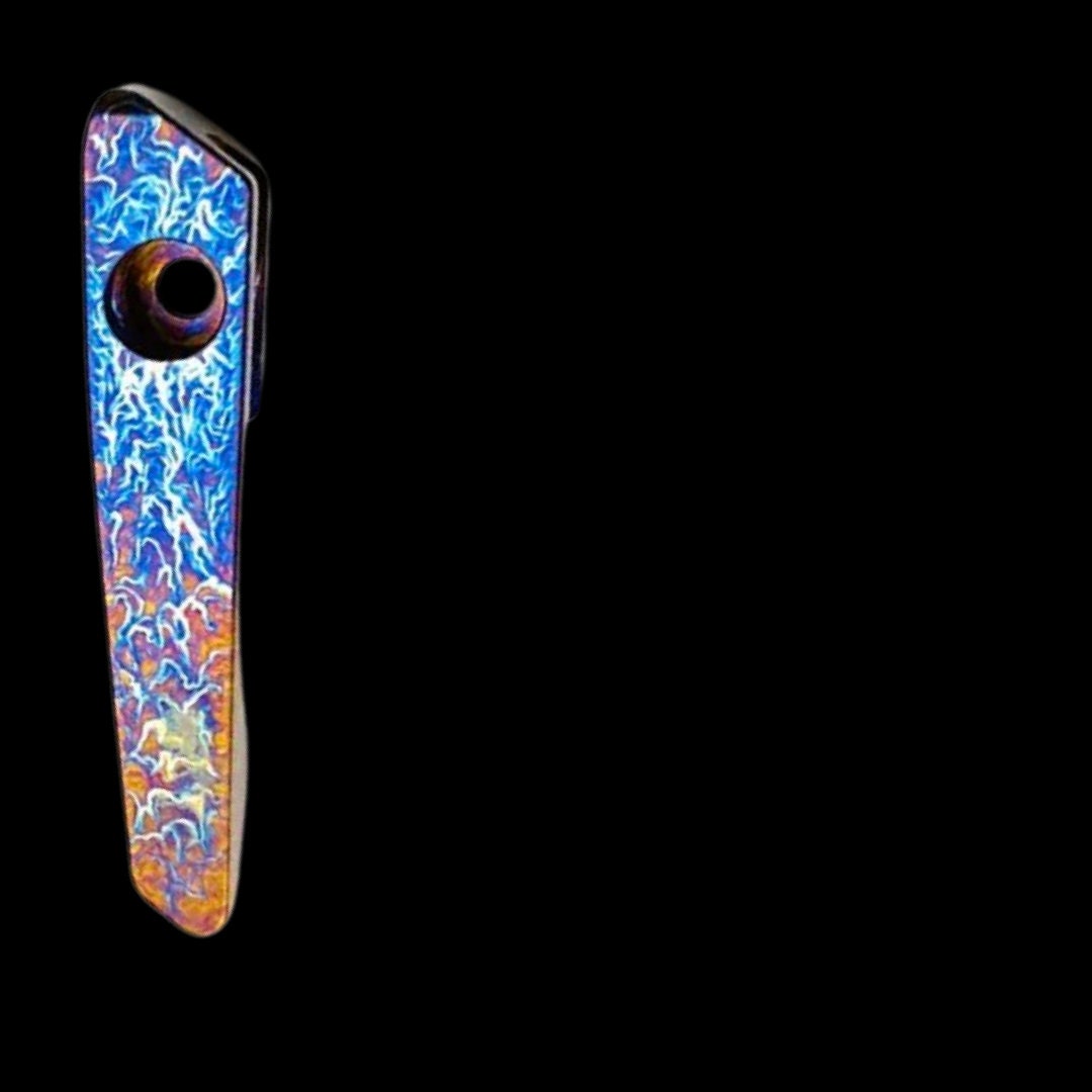 STRIDER SNG/SMF Knives • Cnc Pocket Clip • Torched Titanium • Deep ...